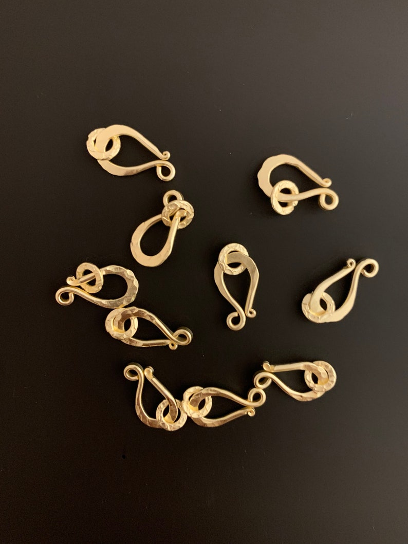 Half S-hook Hammered 10-15 Pcs. Available in Multiple Colors: - Etsy