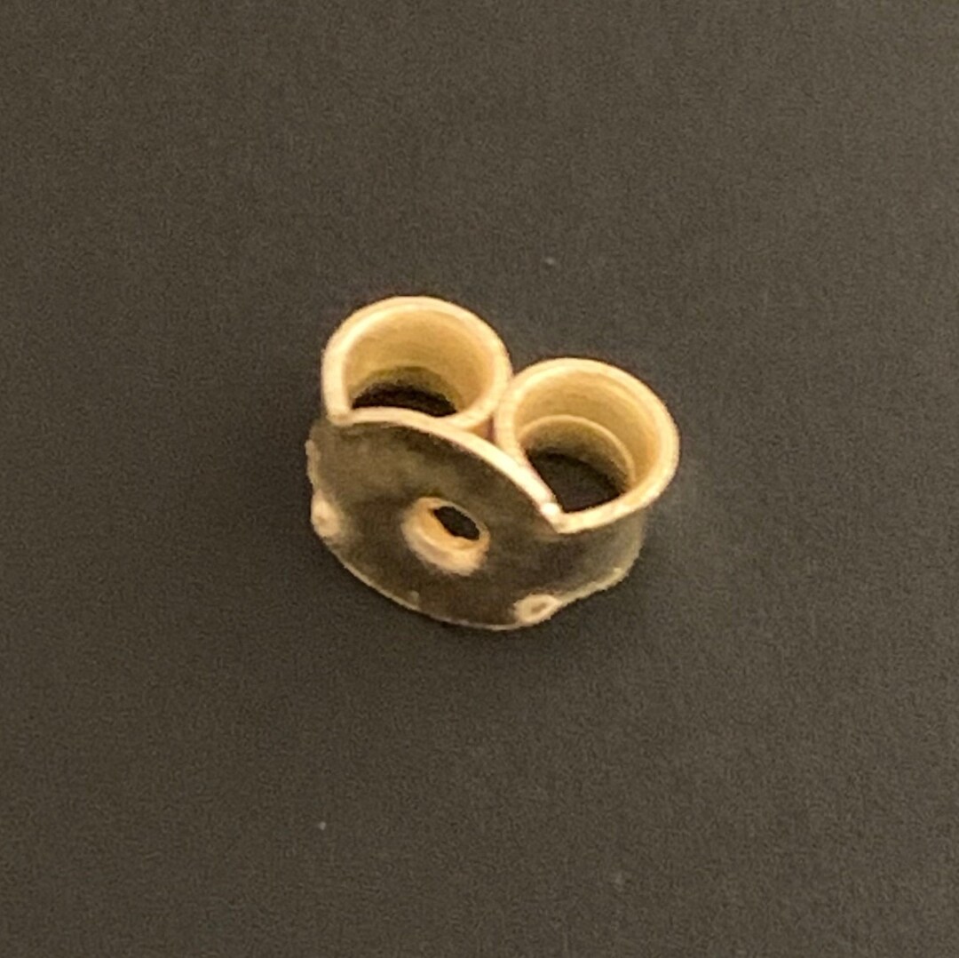 A Pack of Gold Finish Earring Back Clasp, Earring Back Push, Butterfly ...