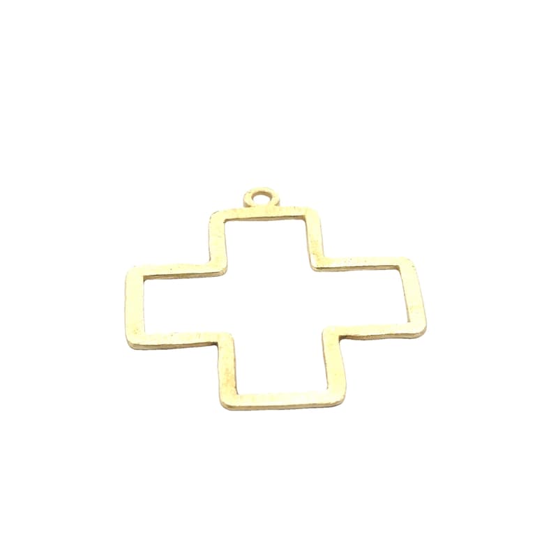 Greek Square Gold Cross - Etsy