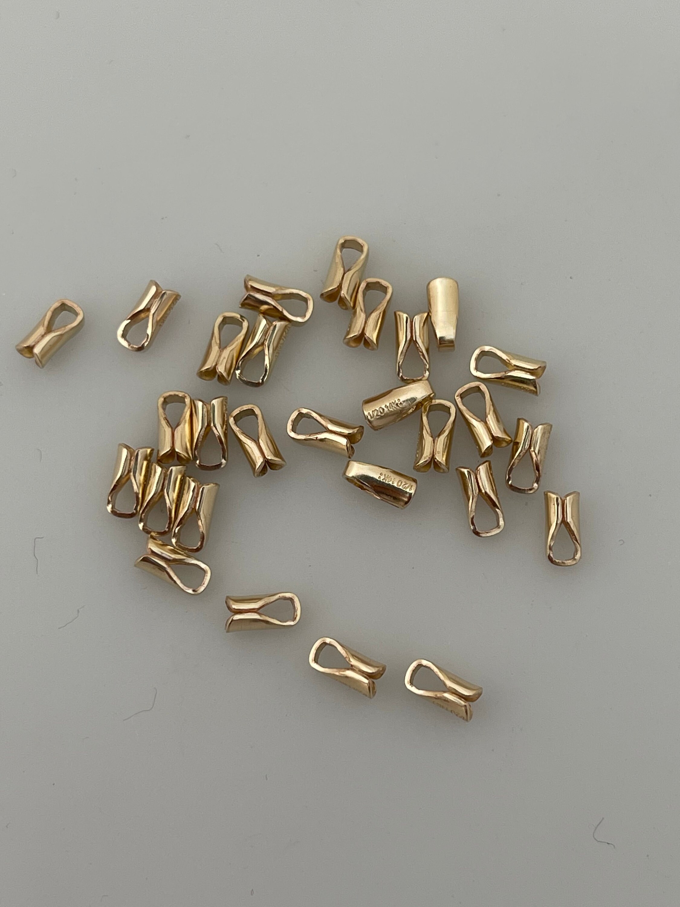 Gold Filled End Caps 10-26 Pcs. Available in Multiple Sizes: - Etsy