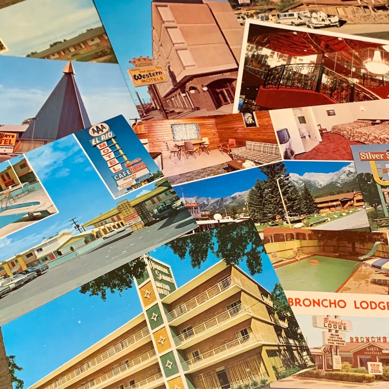 Motel Postcards - Etsy