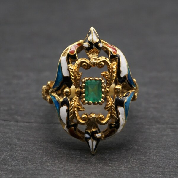 Antique Italian Gold Ring - Etsy