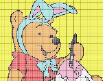 Pikachu Crochet Graph and Written Pattern SC Graphghan - Etsy