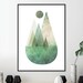Nordic Mountain Printable Poster Green Scandinavian Mountains ...