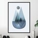 Downloadable Scandinavian Modern Mountain Reflection Print Minimalist ...
