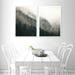 Set of 2 Downloadable Scandinavian Mountain Mist Printable Art | Etsy