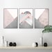 Printable art Downloadable prints Set of 3 Mountains Blush | Etsy
