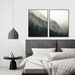 Set of 2 Downloadable Scandinavian Mountain Mist Printable Art - Etsy