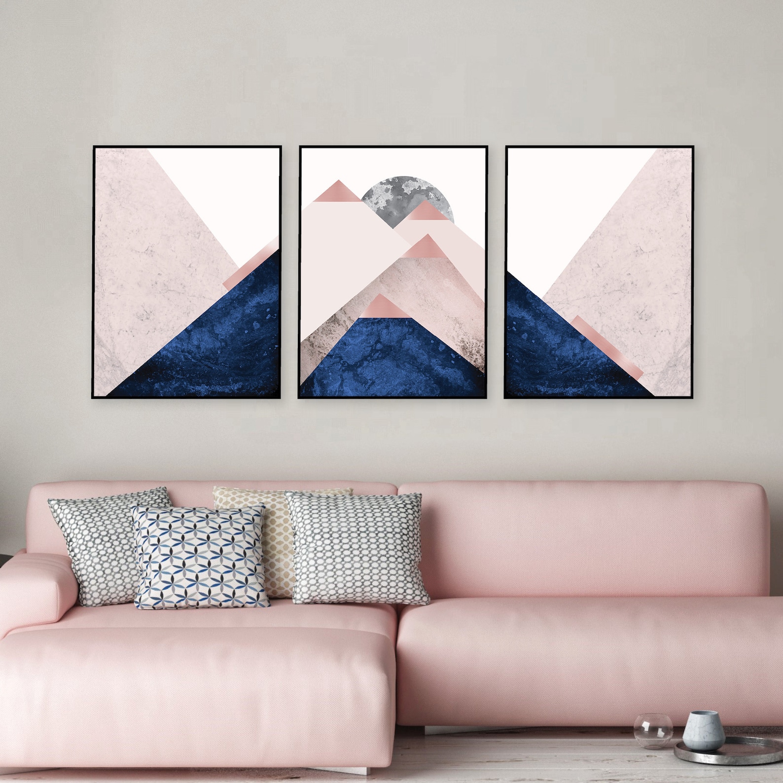 Set of 3 Downloadable Mountain Triptych Prints Printable Trio | Etsy