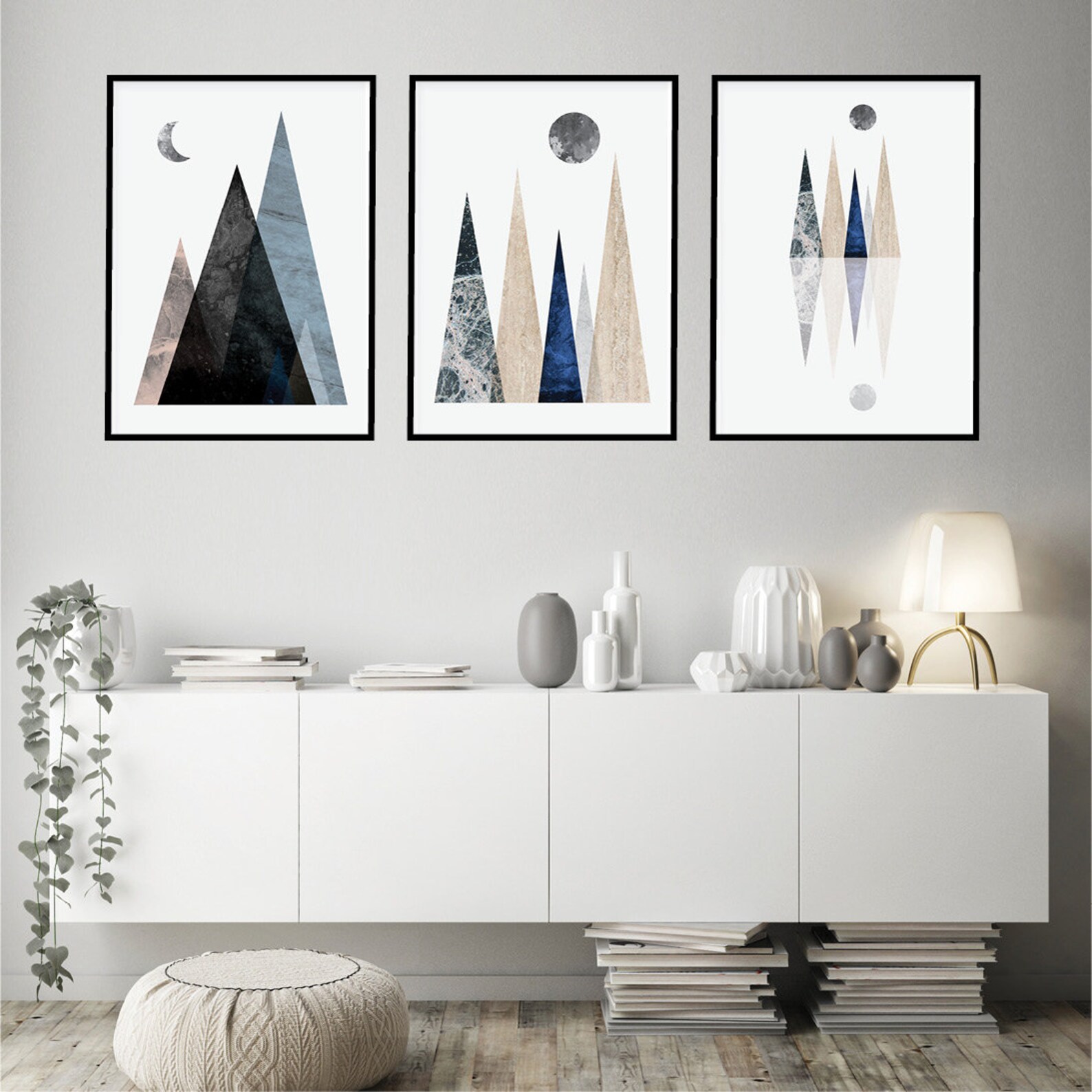 Set of 3 Downloadable Prints Instant Download of Modern - Etsy