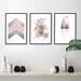 Trio of Matching Printable Art in Blush Pink and Grey - Etsy