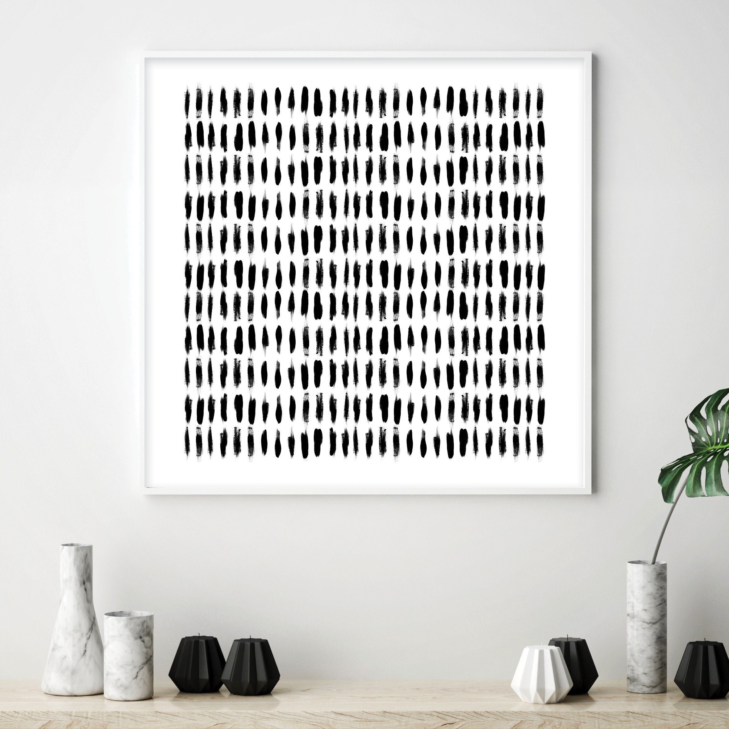 Square Black and White Printable Minimalist Poster | Etsy