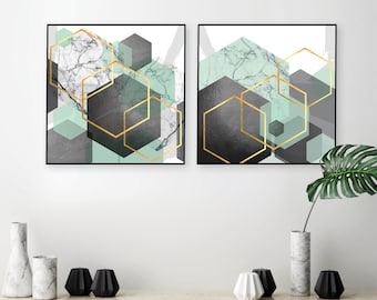 Mint Green Wall Art - Etsy
