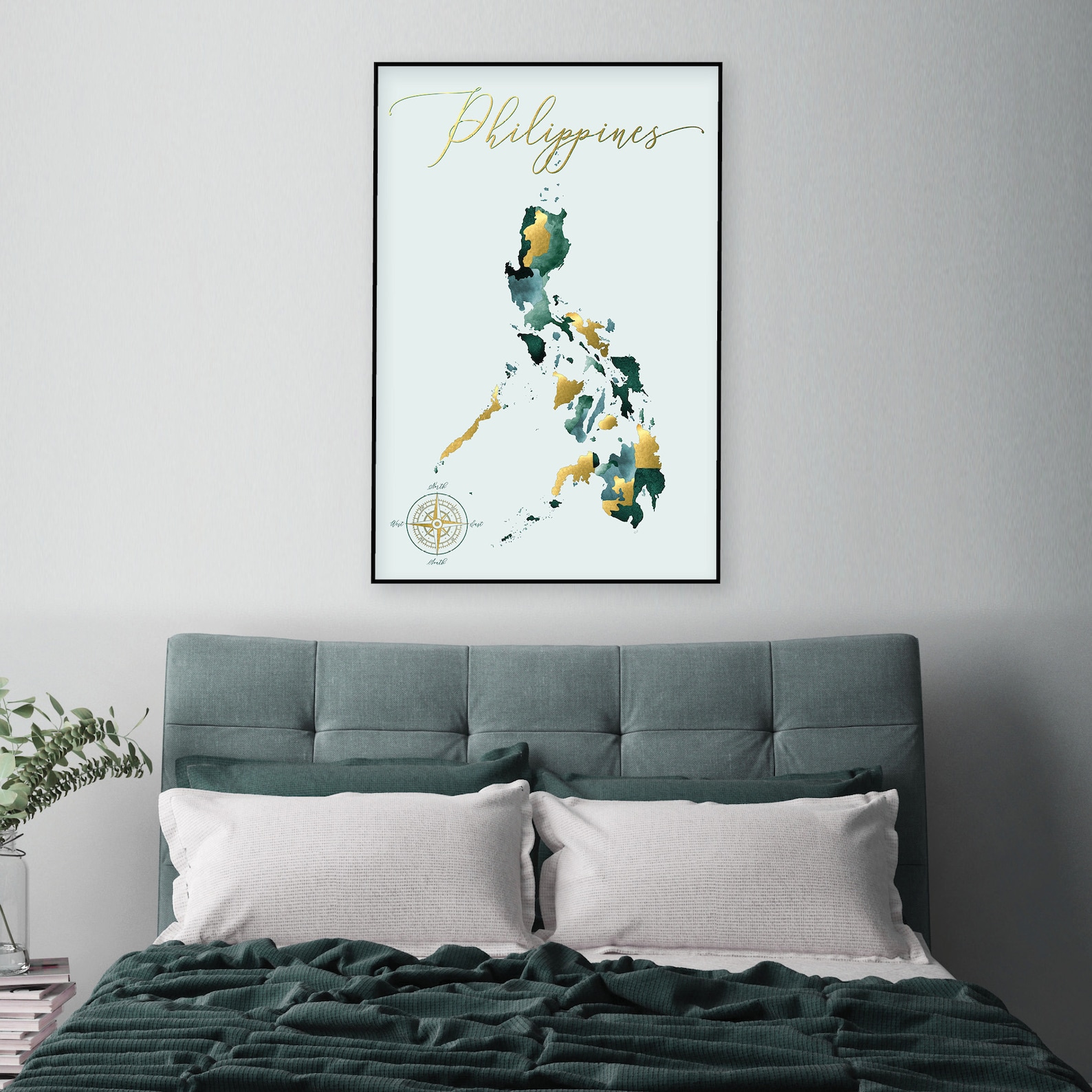 Philippines Printable Map, Map of Philippines Digital Download ...