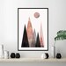 Mountain Print Scandi Mountains Minimalist Poster - Etsy