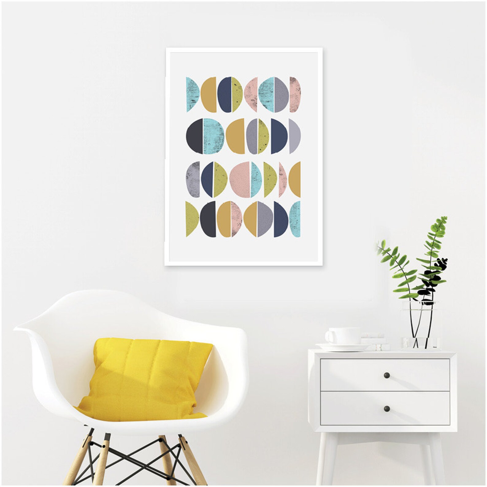 Downloadable Print Geometric Print Printable Art Mid - Etsy