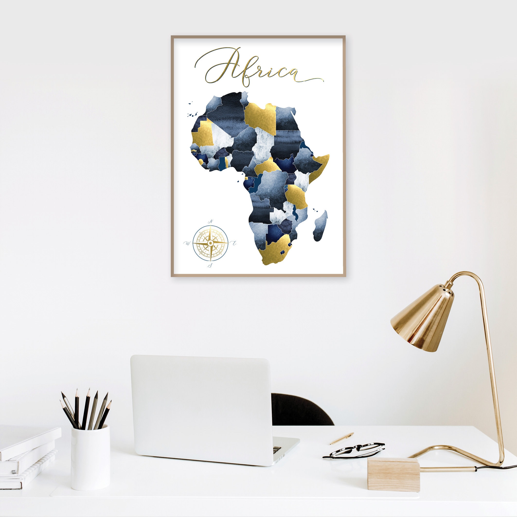 Downloadable Print of Africa Map Printable Wall Map Africa | Etsy UK