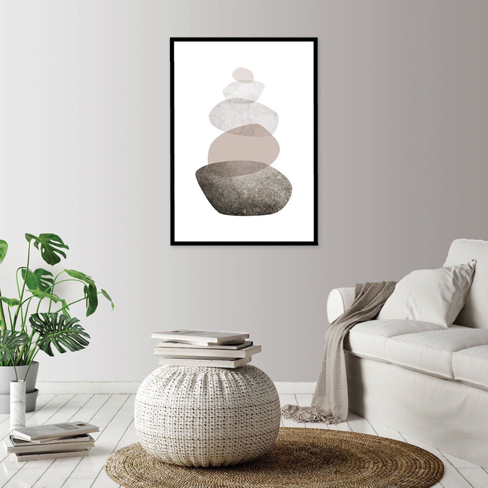 Printable Balancing Stones Wall Art Downloadable Balance - Etsy