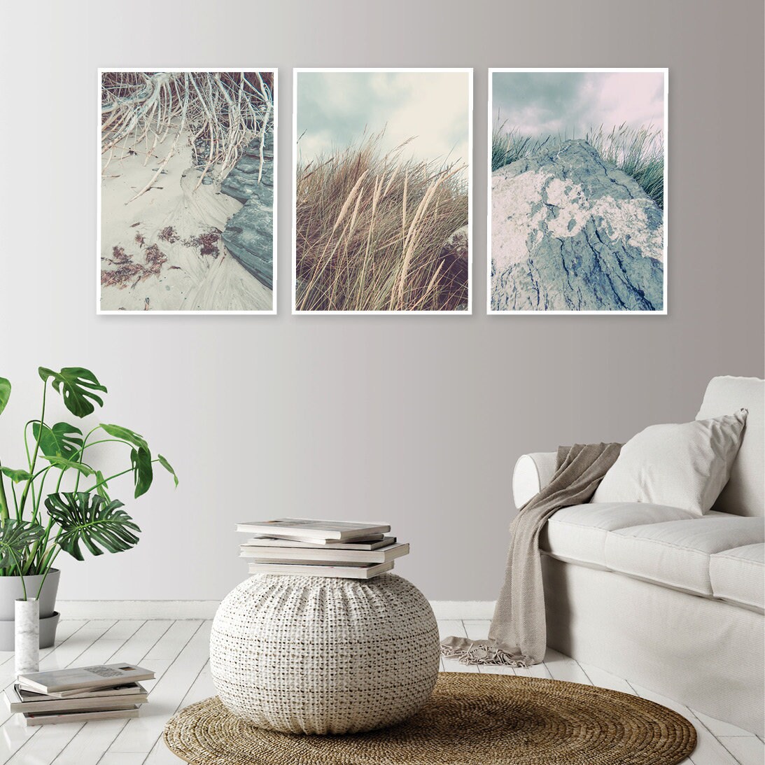 Downloadable Set of 3 Coastal Prints Printable Ocean Beach - Etsy Australia