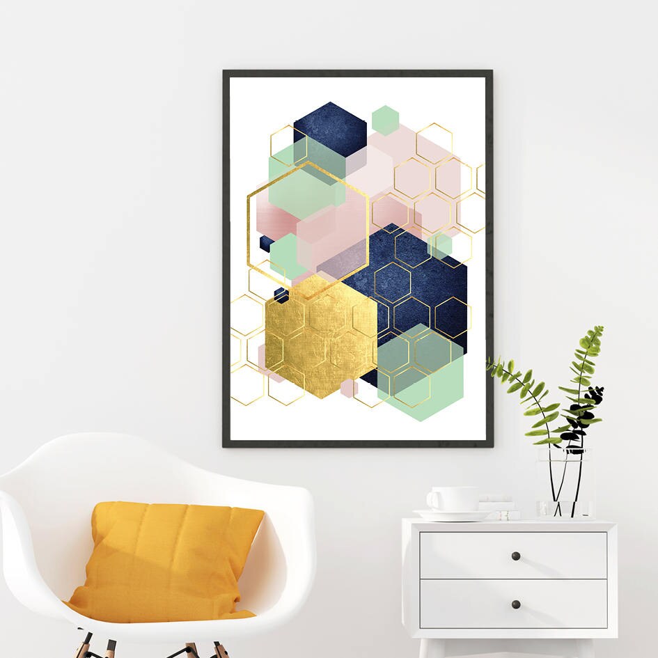 Printable Art, Trending Art, Downloadable Print, Geometric, Abstract ...