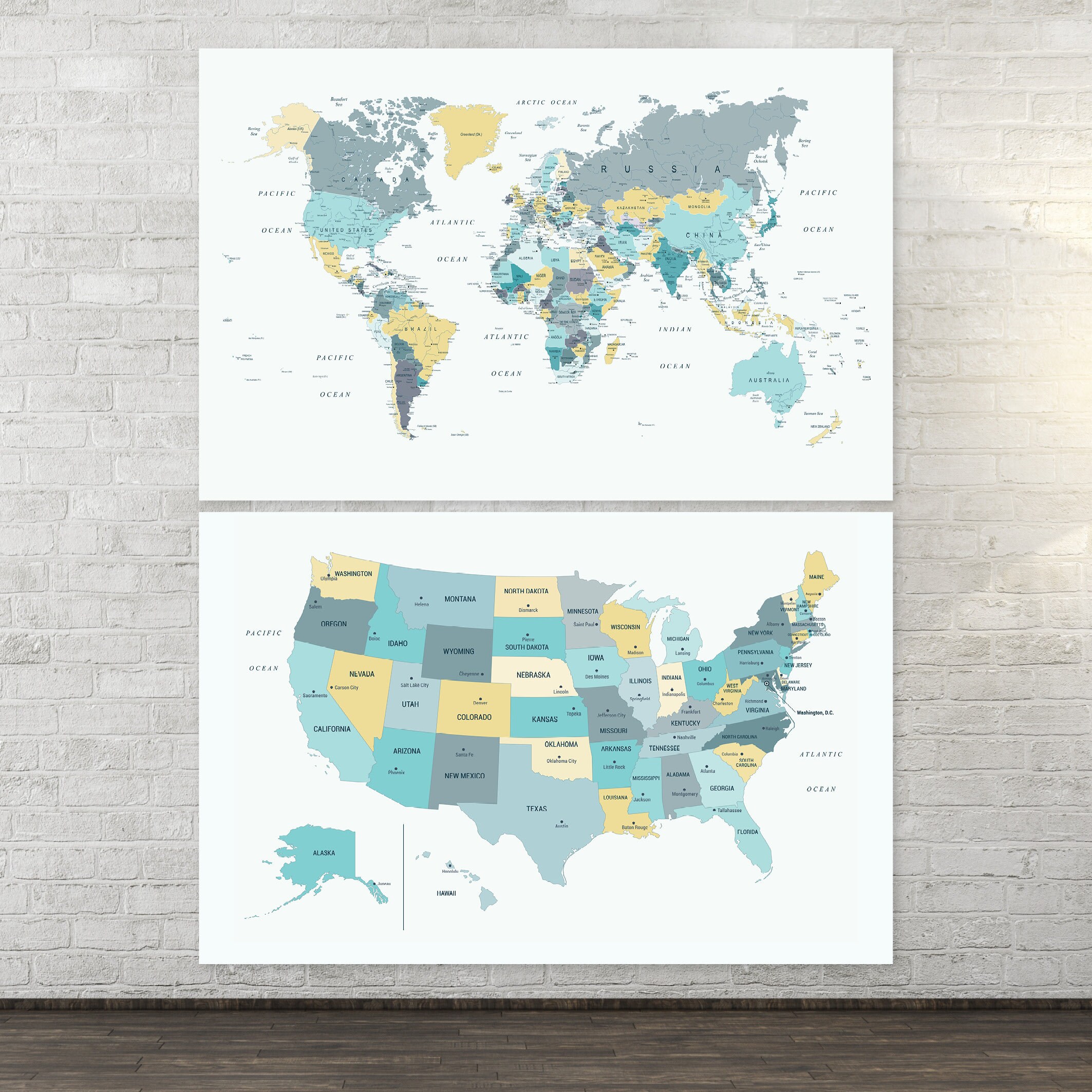 Printable World Map Poster