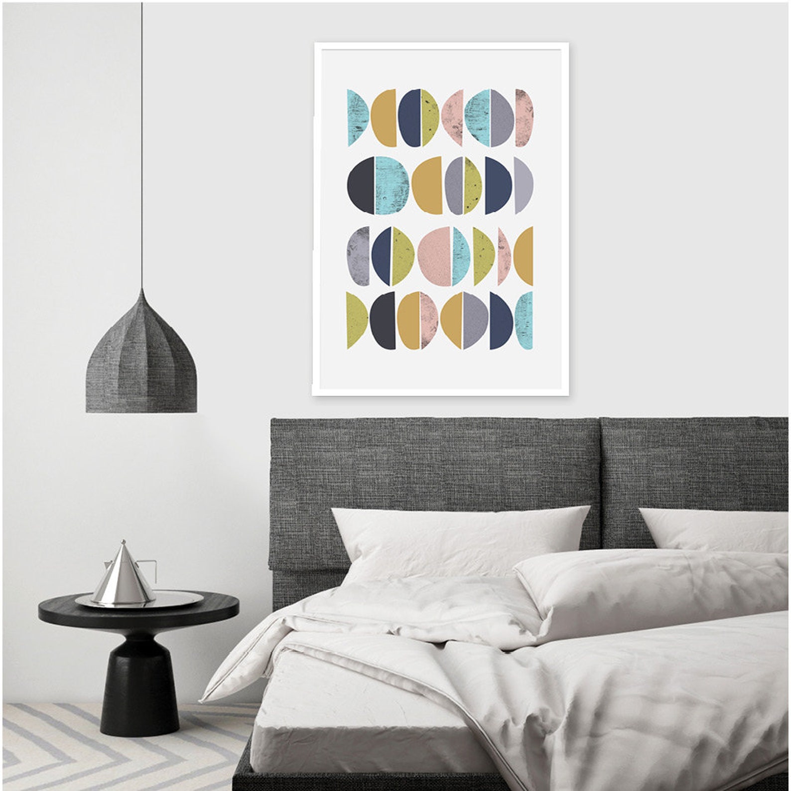 Downloadable Print Geometric Print Printable Art Mid - Etsy