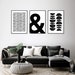 Scandi Minimalist Set of 3 Printable Posters Black and White - Etsy