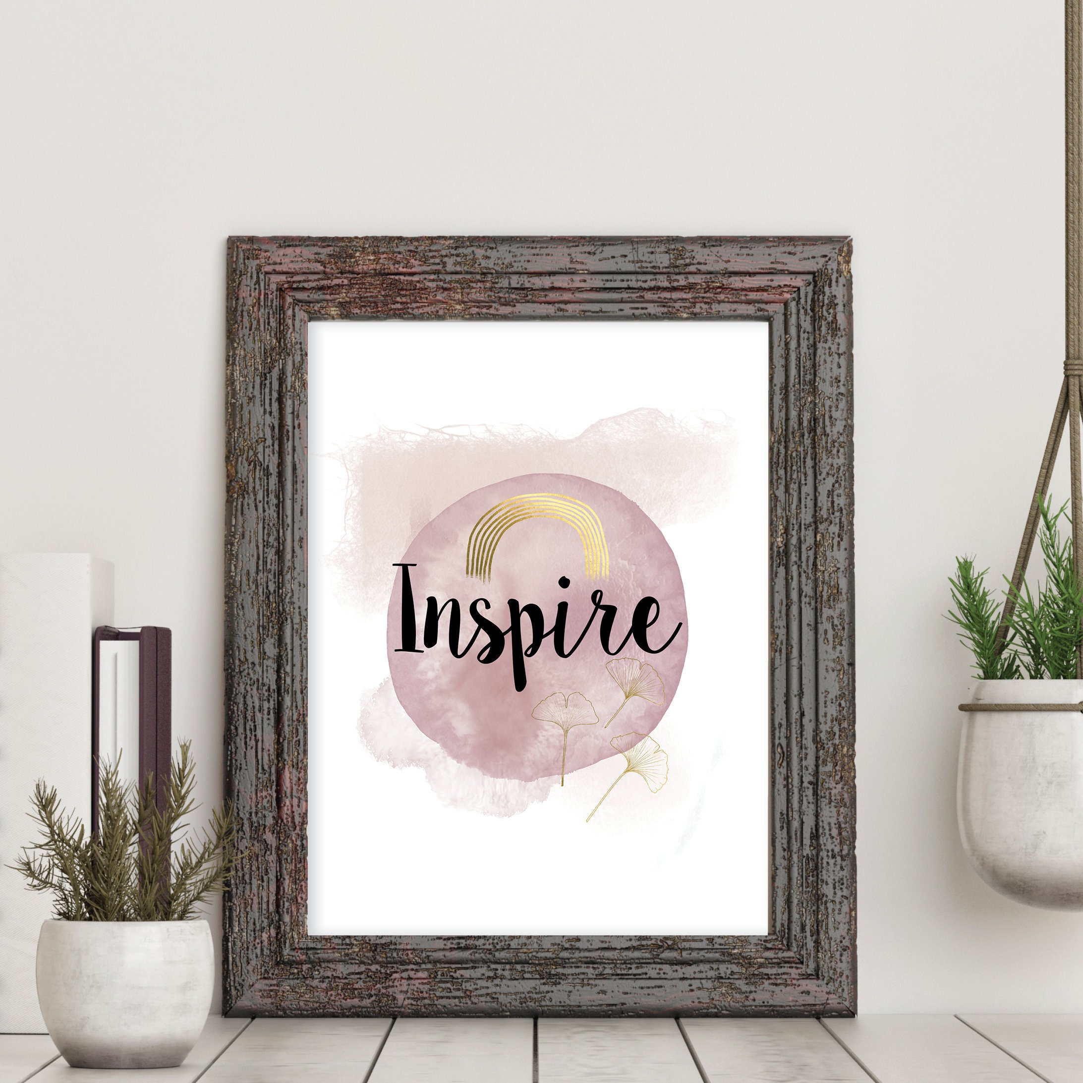 Printable art Inspirational quote Inspire Downloadable | Etsy