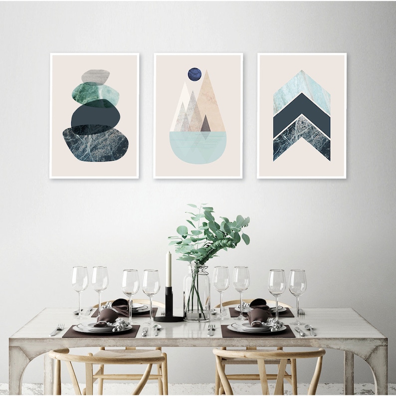 Downloadable prints minimalist poster set of 3 prints | Etsy