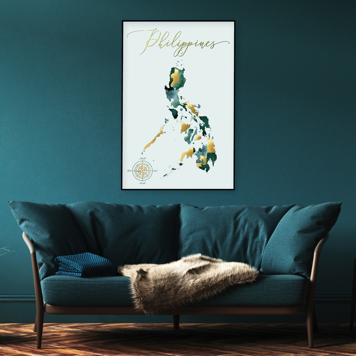 Philippines Printable Map, Map of Philippines Digital Download ...