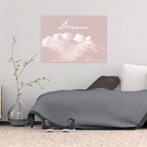 Downloadable Blush Pink Dream Poster Printable Art Print Scandinavian ...