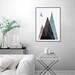 Scandinavian Minimalist Mountain Art Printable Poster Digital - Etsy