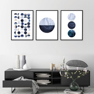 Mid Century Modern Set of 3 Downloadable Prints Printable 3 Print Set ...