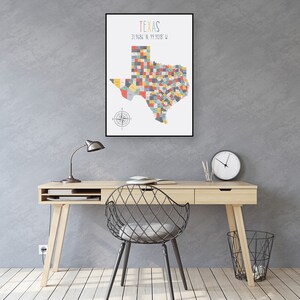 Printable Texas State Map, Downloadable Texas Wall Map With Cities ...