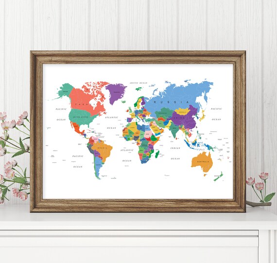 Pitcher Of World Map