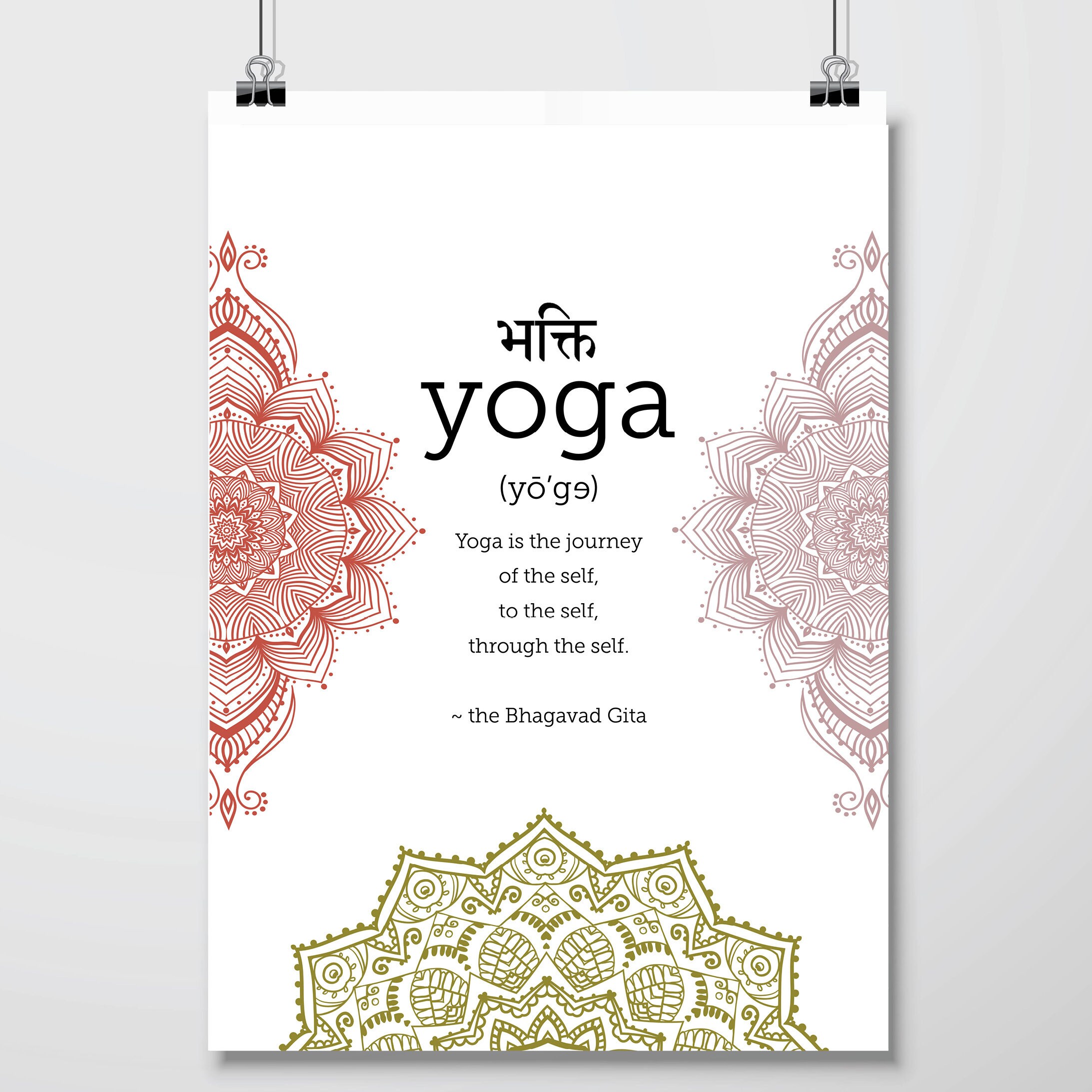Printable Set of 3 Large Yoga Posters Namaste Print Hamsa | Etsy