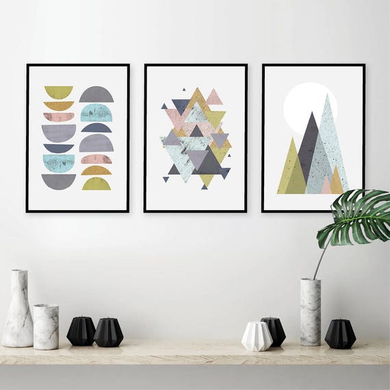 Printable Art Set of 3 Downloadable Prints Instant Download - Etsy