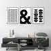 Scandi Minimalist Set of 3 Printable Posters Black and White - Etsy