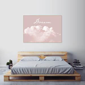 Downloadable Blush Pink Dream Poster Printable Art Print Scandinavian ...