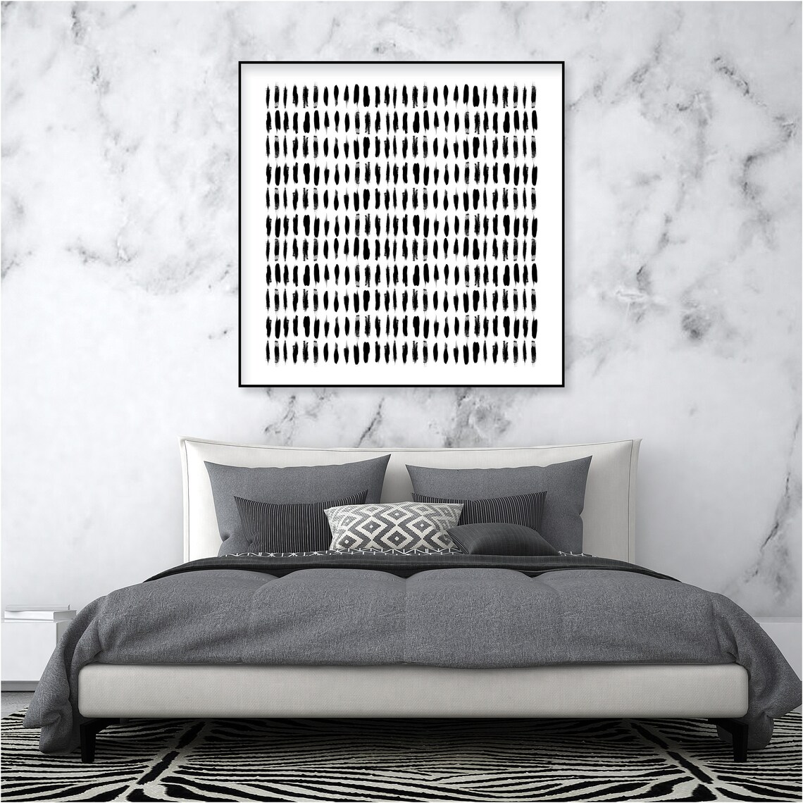 Square Black and White Printable Minimalist Poster | Etsy