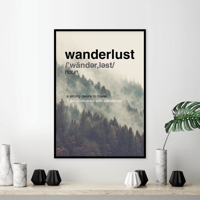 Wanderlust Poster - Etsy