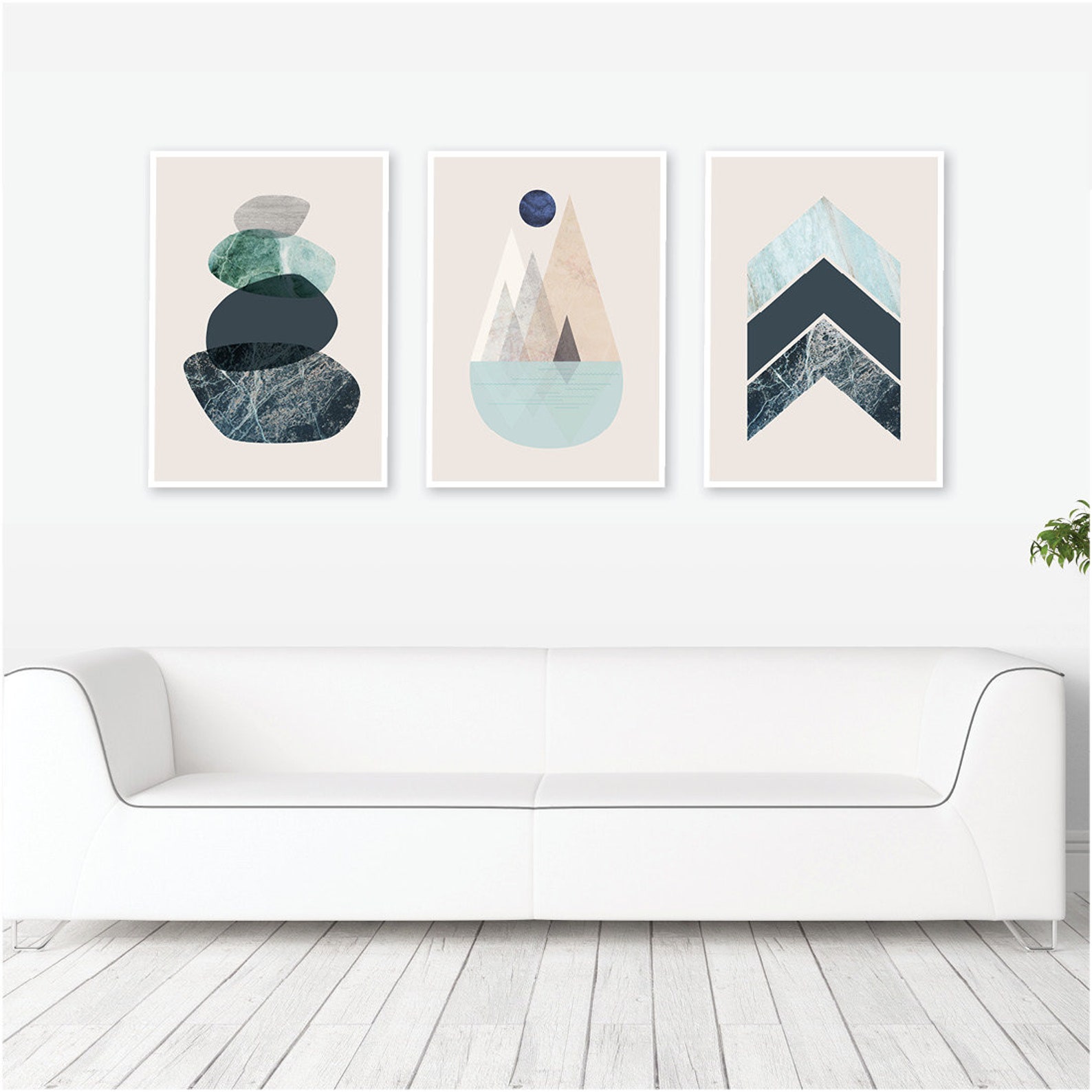 Downloadable Prints, Minimalist Poster, Set of 3 Prints, Scandinavian ...