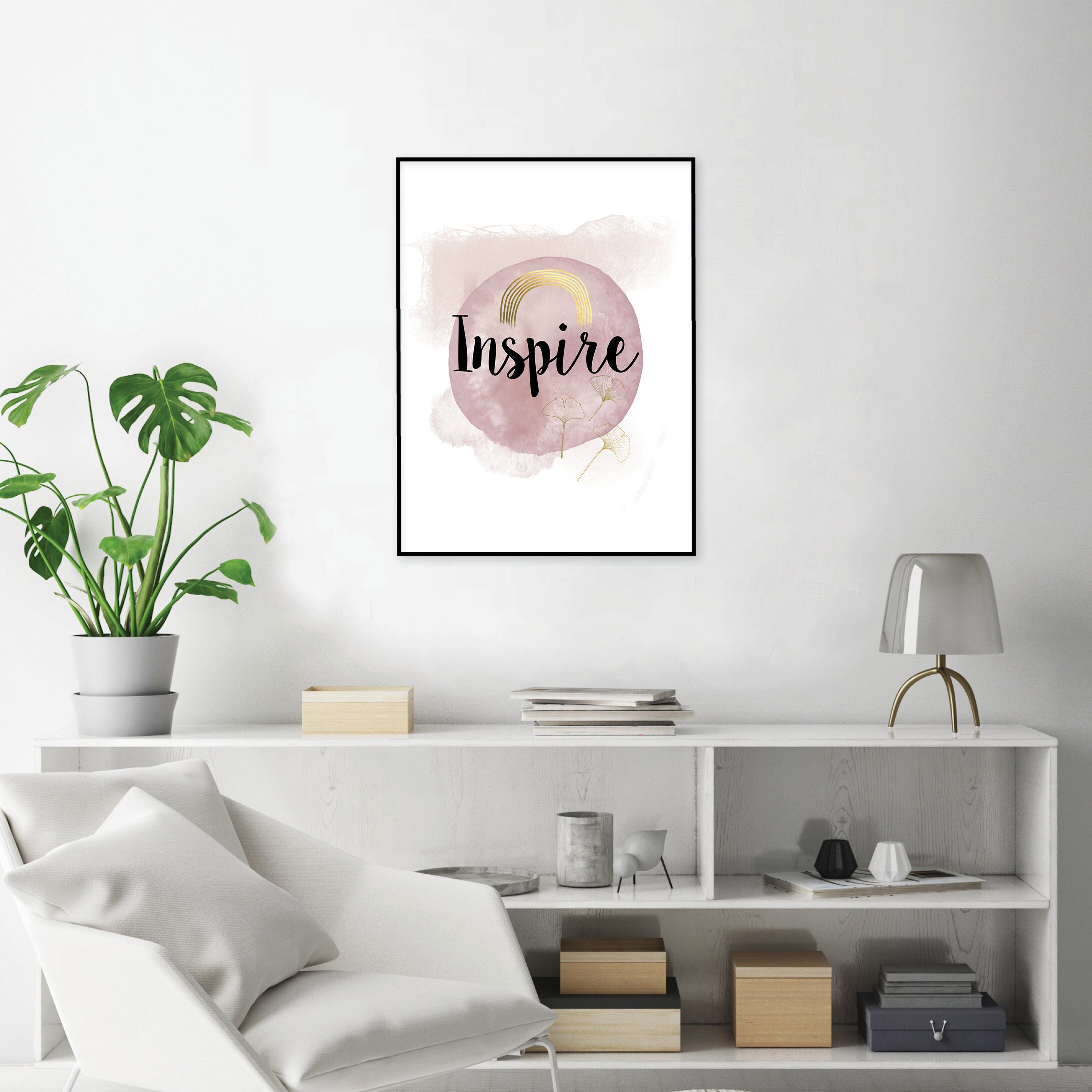 Printable art Inspirational quote Inspire Downloadable | Etsy