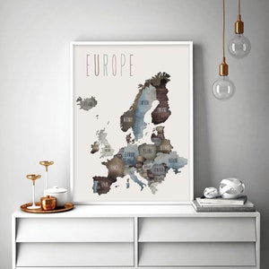 Europe Map Printable, European Map Download, Large Map of Europe ...