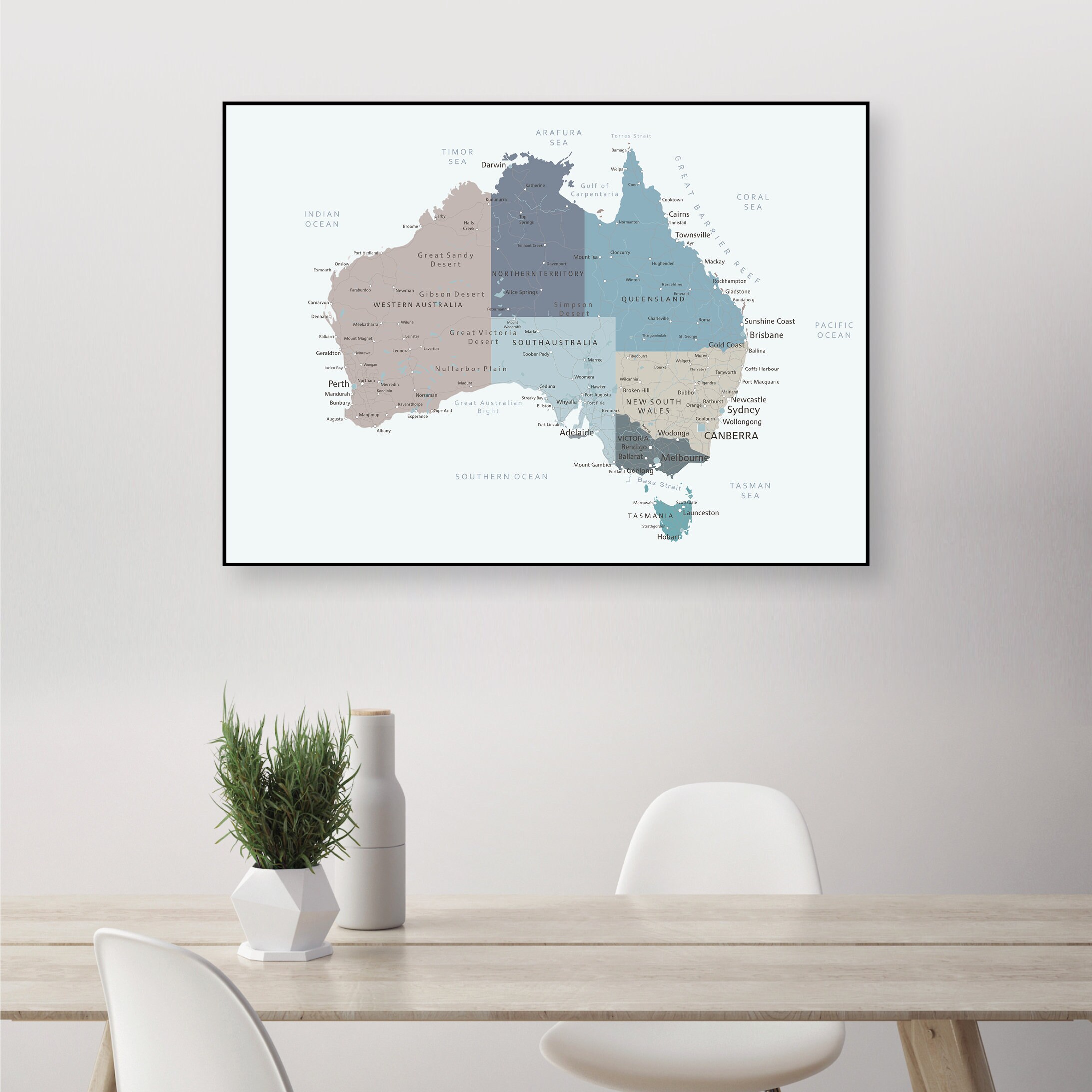 Map of Australia Digital Download Large Australian Map - Etsy