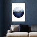 Modern Mid Century Printable Art in Navy Blue and Gold Minimalist Blue ...