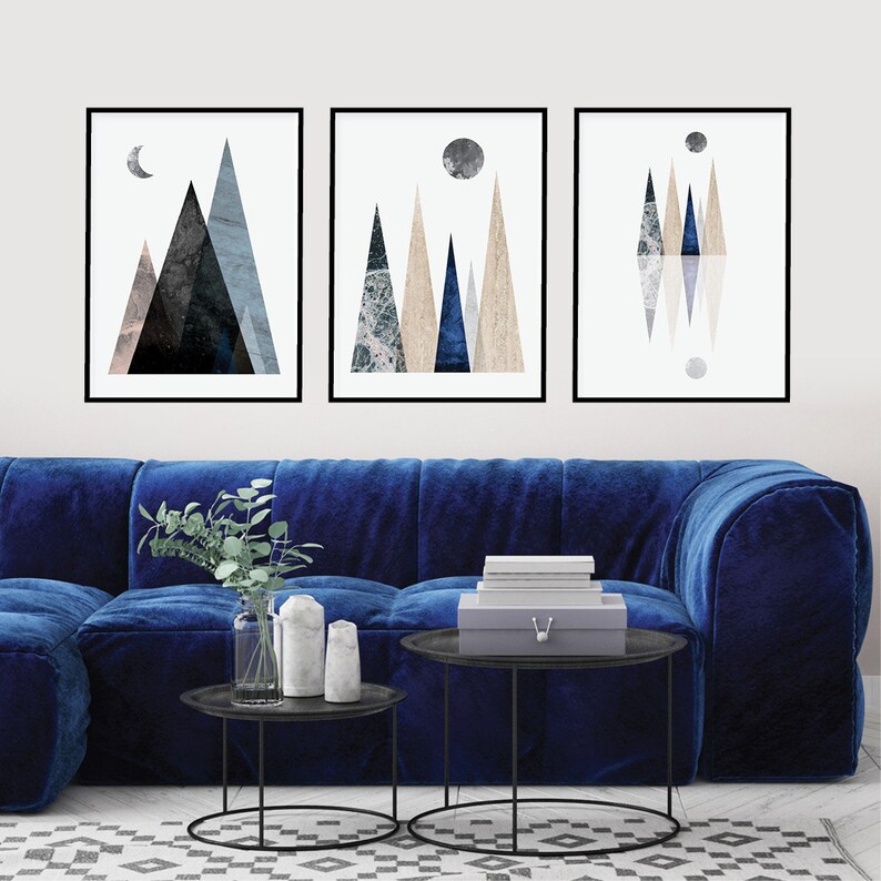 Set of 3 Downloadable Prints Instant Download of Modern | Etsy