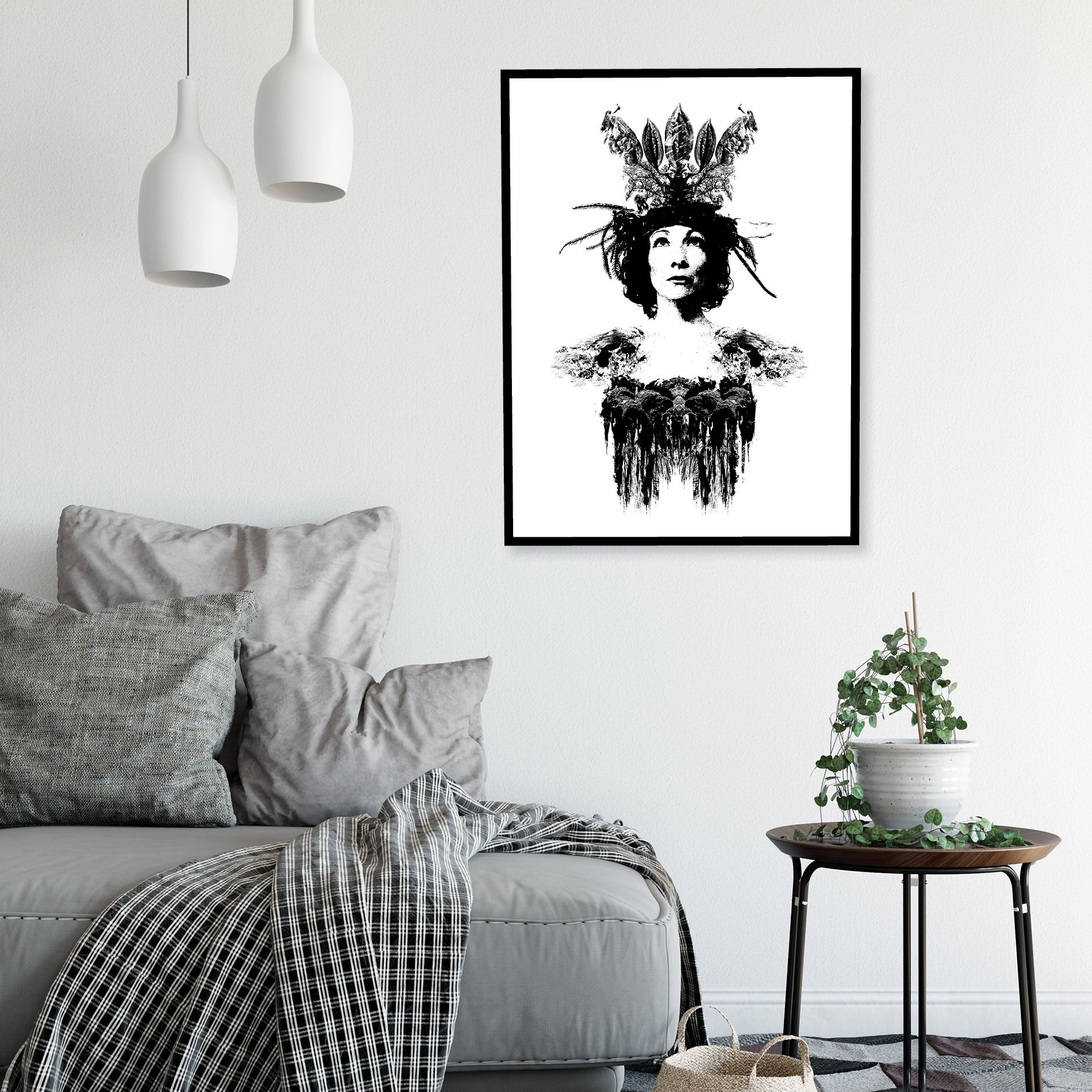 Downloadable Print Black and White Art Minimalist Poster | Etsy