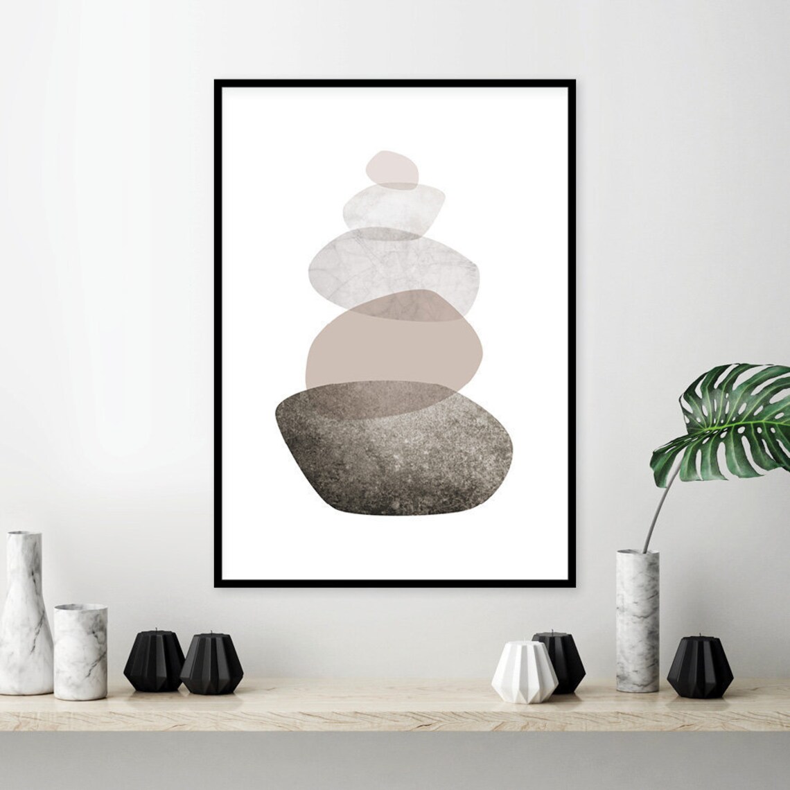 Printable Balancing Stones Wall Art Downloadable Balance - Etsy