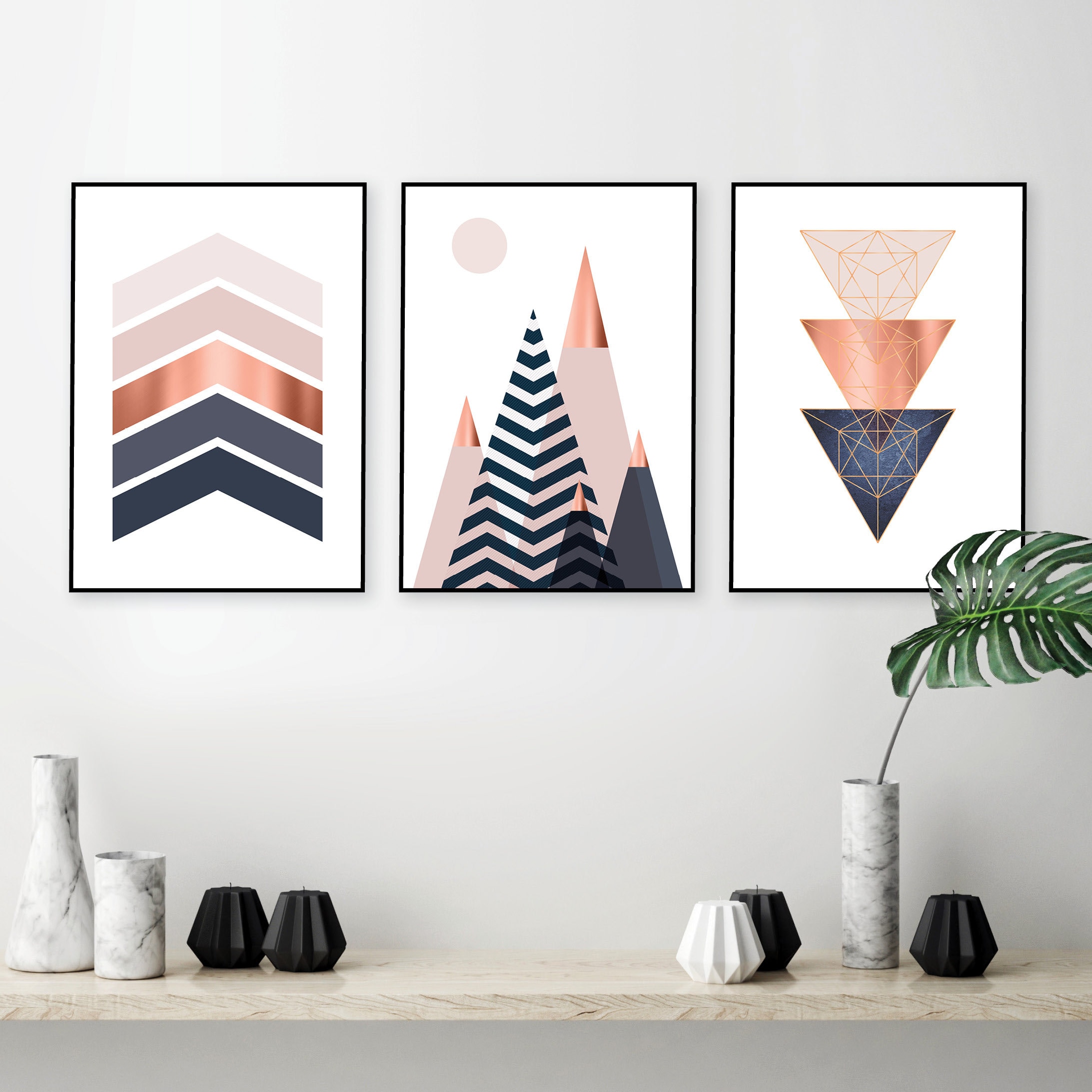 Set of 3 Printable Downloadable Print Set Scandinavian | Etsy